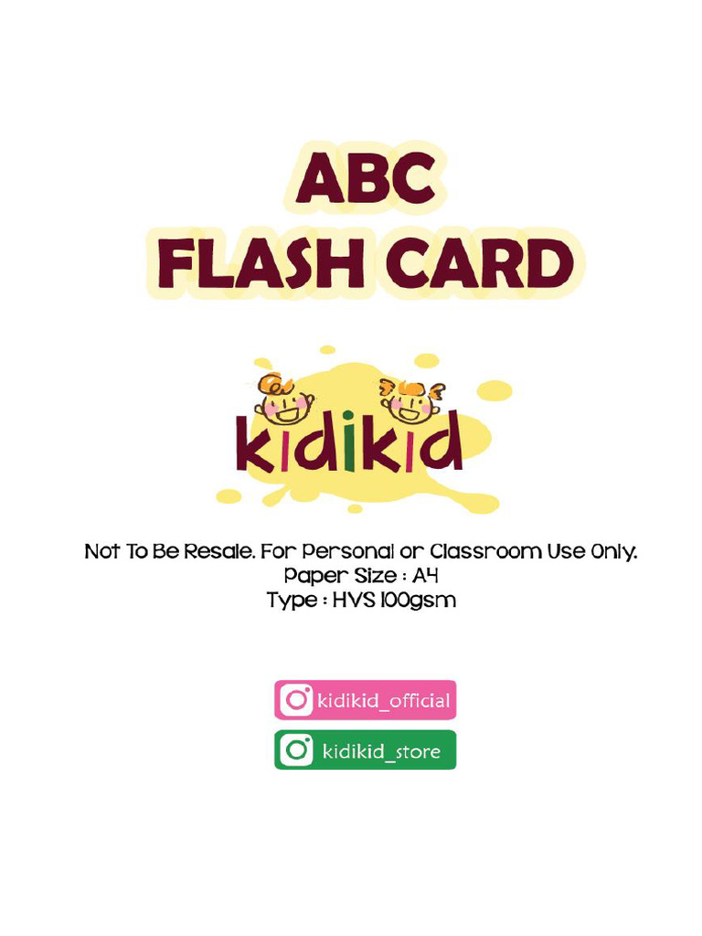 ABC Flash Card Indo | PDF