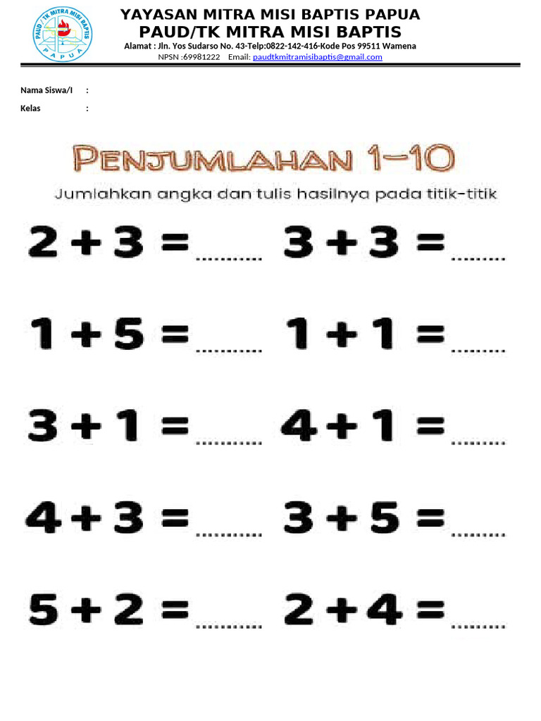 A4 Kop Paud Ta 25 26 | PDF