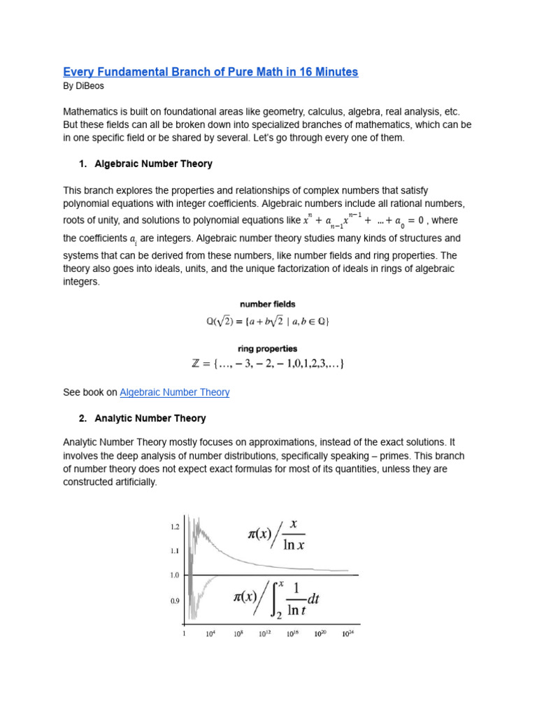 PDF Every Math Branch | PDF | Algebra | Topology