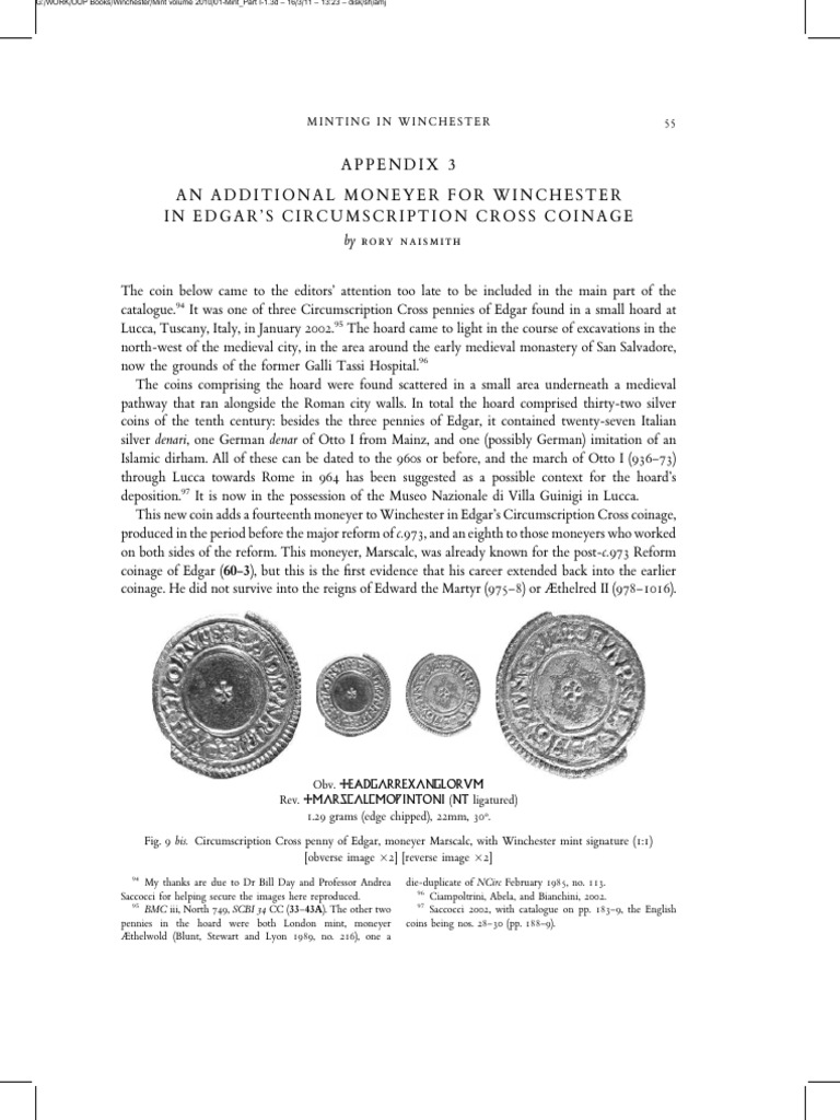 Winchester Mint (Allen 2011) | PDF | Coins | Currency