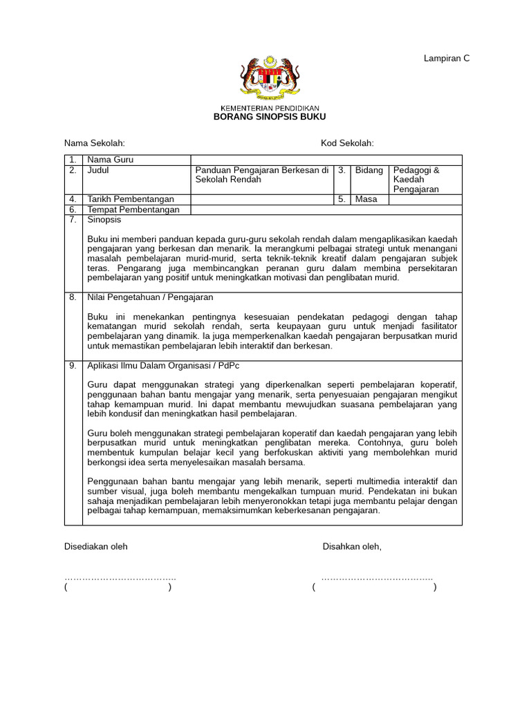 Panduan Pengajaran Berkesan Sekolah Rendah | PDF