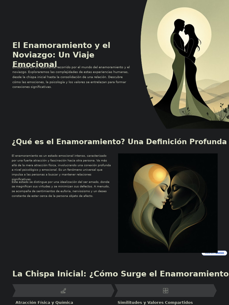 El Enamoramiento y El Noviazgo Un Viaje Emocional | PDF | Las emociones ...