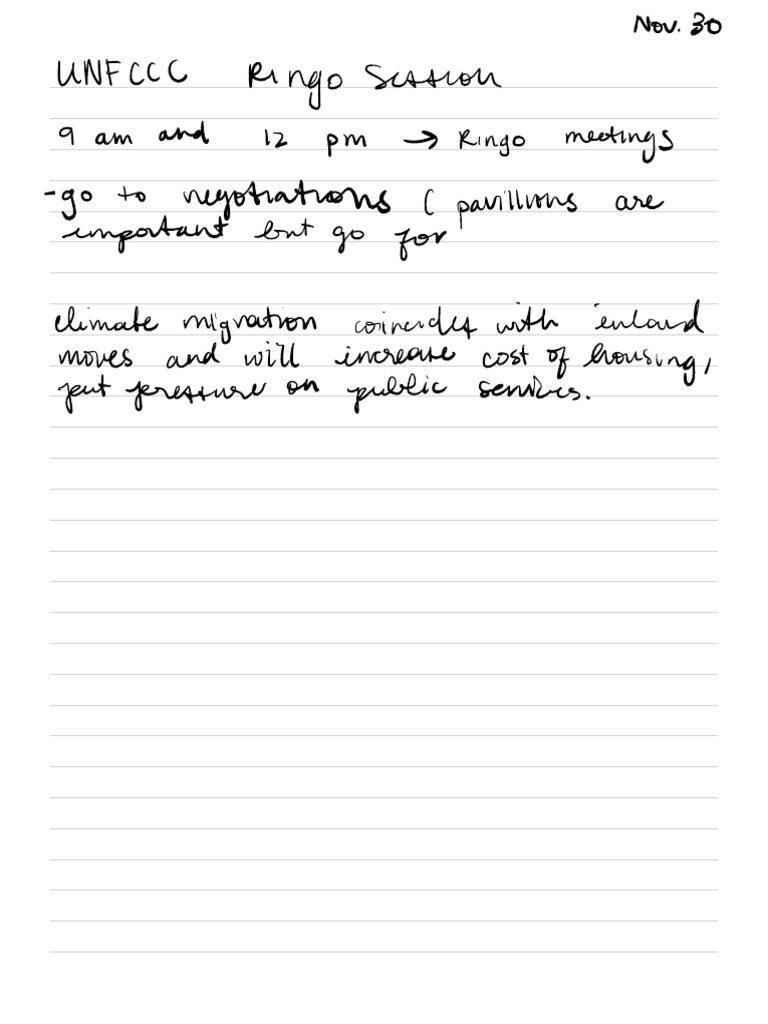 COP28 Notes | PDF