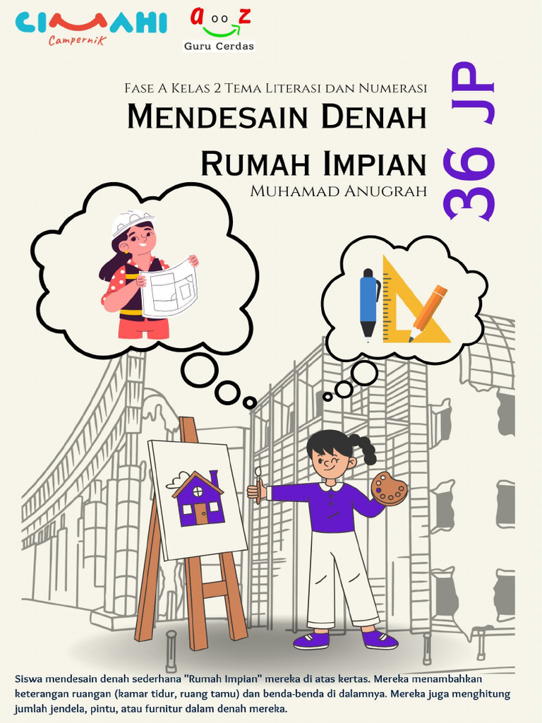 Mendesain Denah Rumah Impian Kelas 2 | PDF