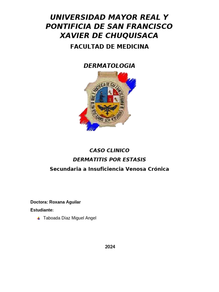 Dermatitis por Estasis en Insuficiencia Venosa | PDF | Medicina ...