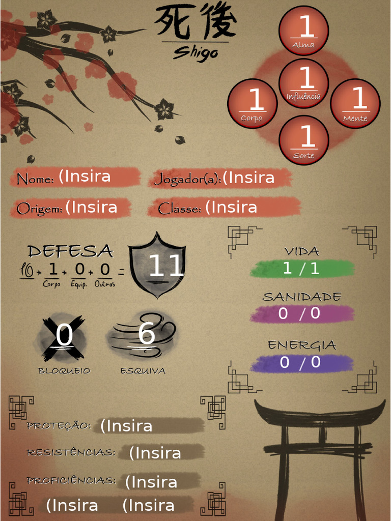 Ficha - Shigo | PDF