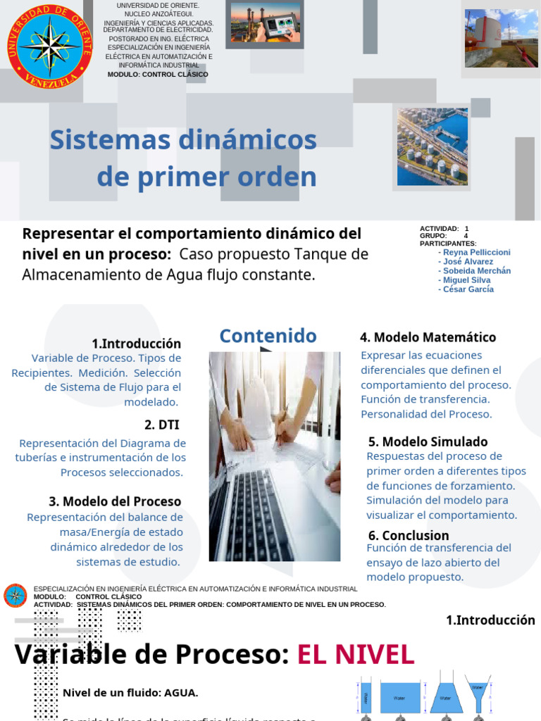 TEAM4 CONTROLclasico NivelDeUnProceso | PDF | Ecuaciones | Automatización