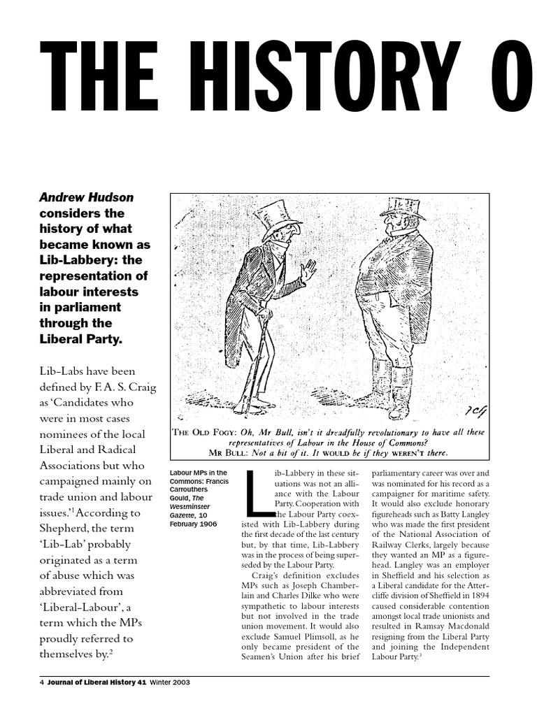 History of Lib-Labbery in Parliament | PDF | Liberal Party (Uk ...