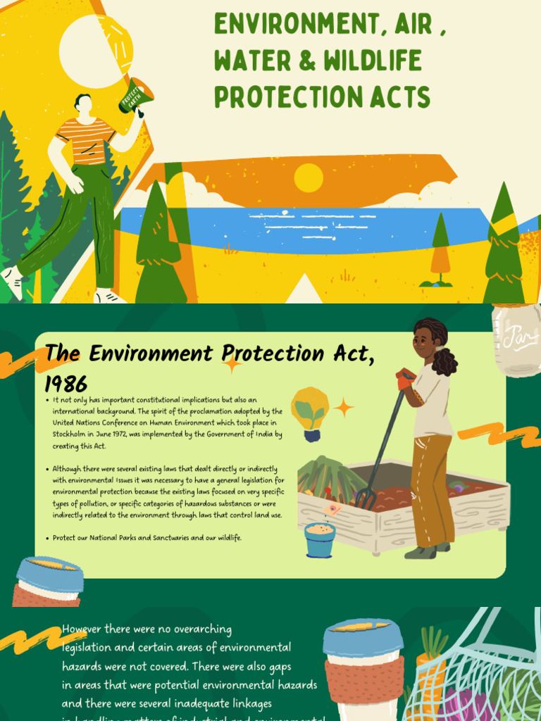 Environmental Protection Acts Overview | PDF | Environmental Protection ...