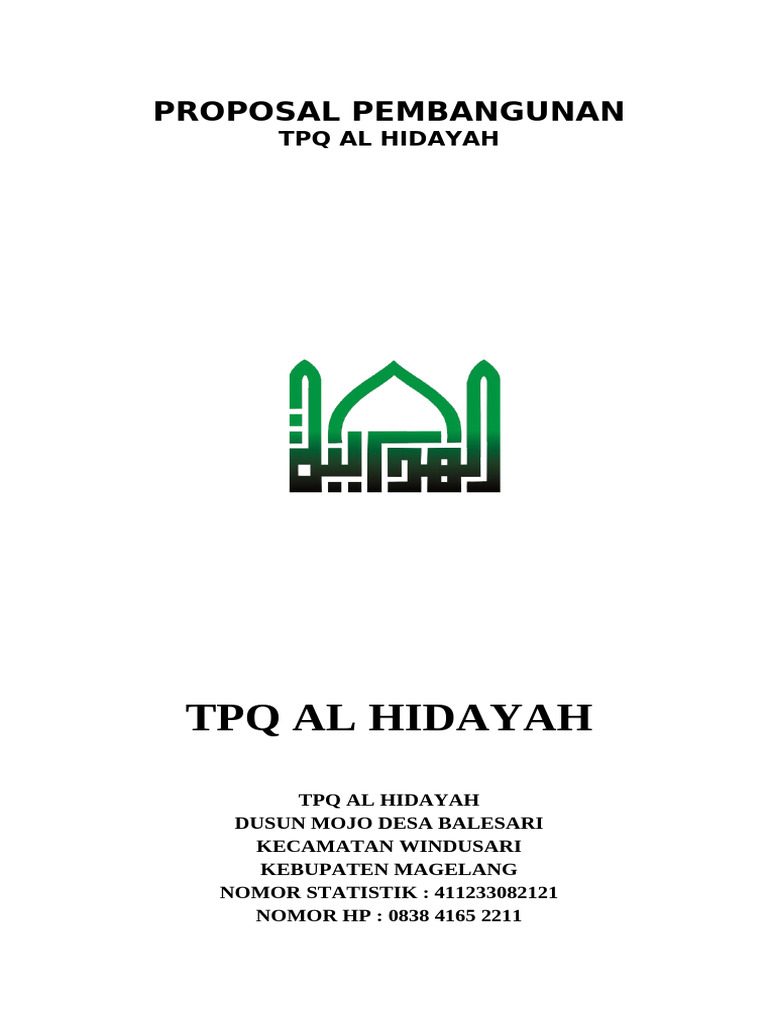Tpq Al Hidayah Mojo Balesari | PDF