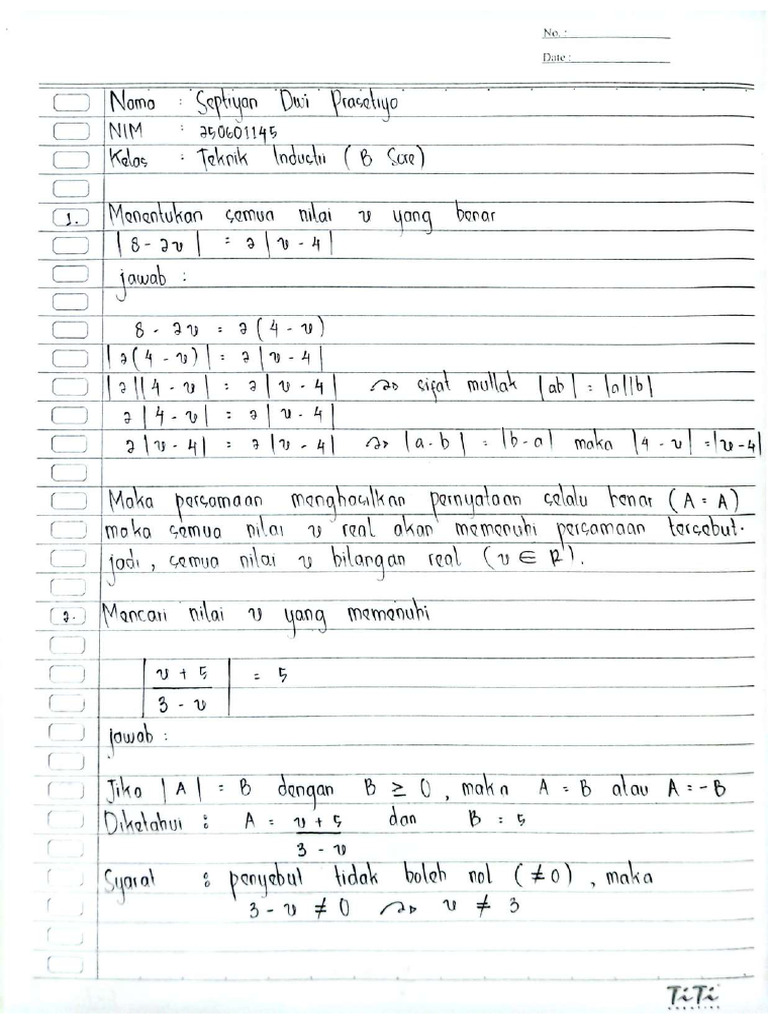 Tugas Kalkulus - 1 | PDF