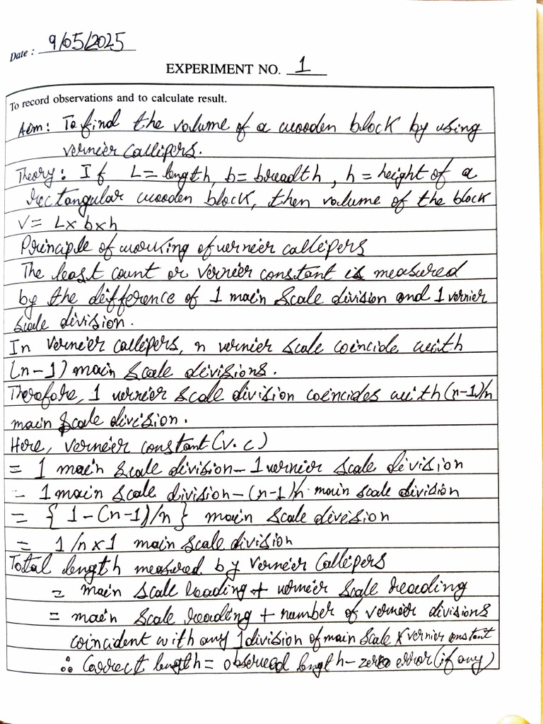 Physics Practical Exp-1&2 | PDF