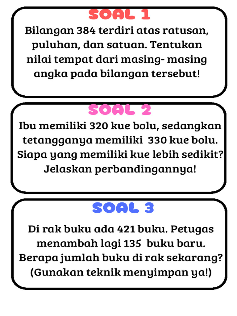 Bilangan 384 Terdiri Atas Ratusan, Puluhan, Dan Satuan. Tentukan Nilai ...