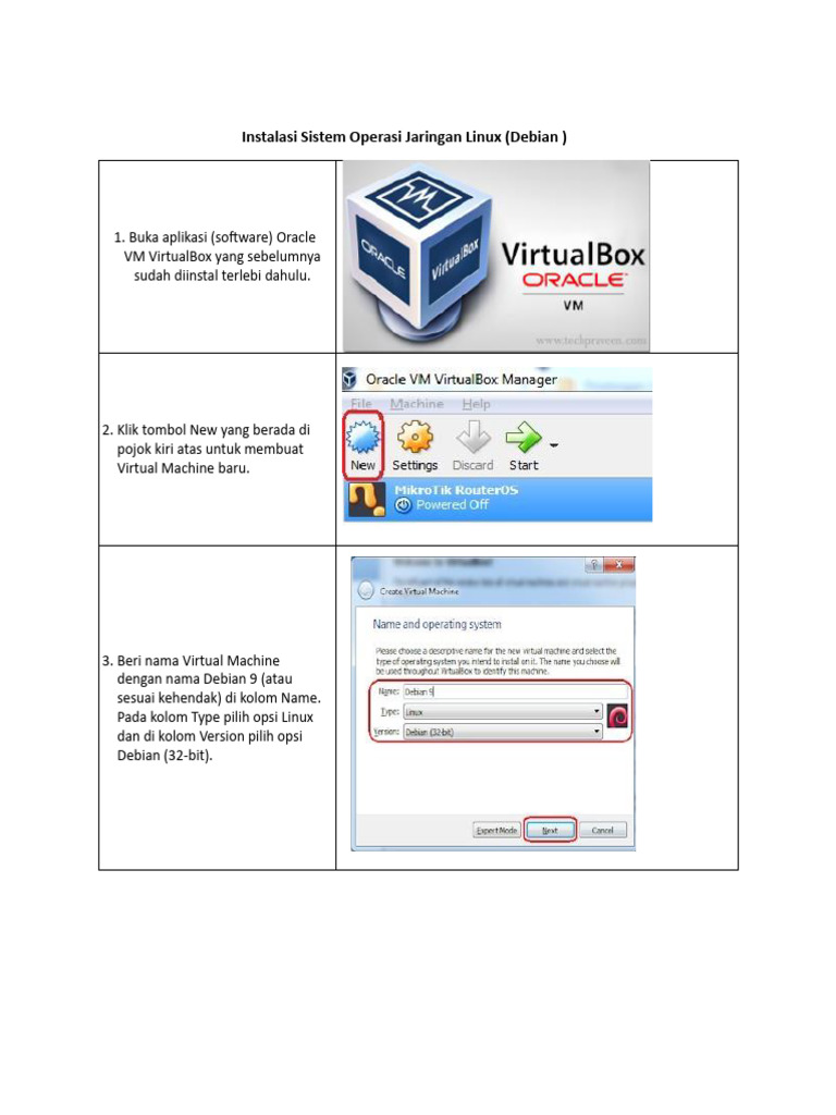 JOBSHEET 1 Instalasi Linus Pada Virtualbox | PDF