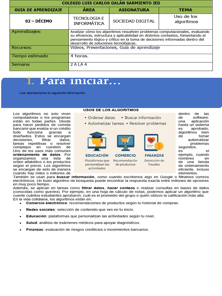 01 Algoritmos | PDF | Algoritmos | Informática