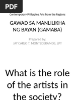 GAMABA Awardees and Their Artworks | PDF | Weaving | Philippines