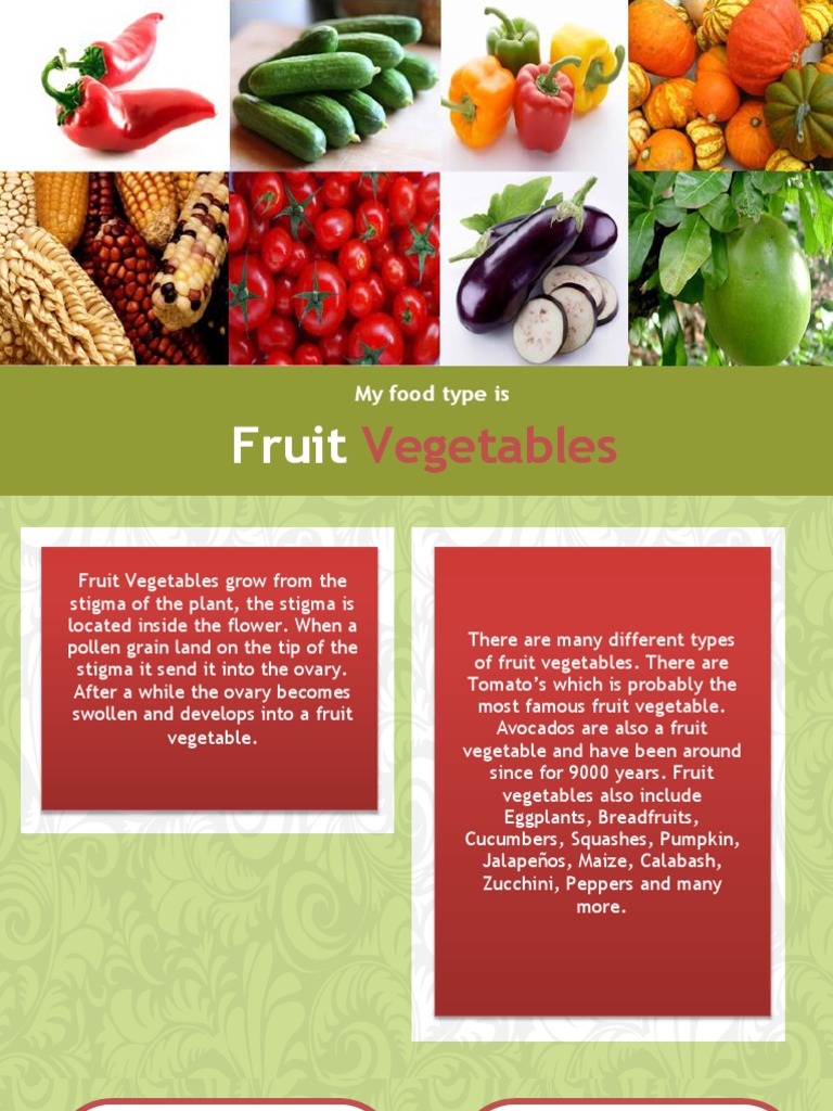 Serena Fruit Vegetables Fact Sheet | PDF | Fruit | Tomato