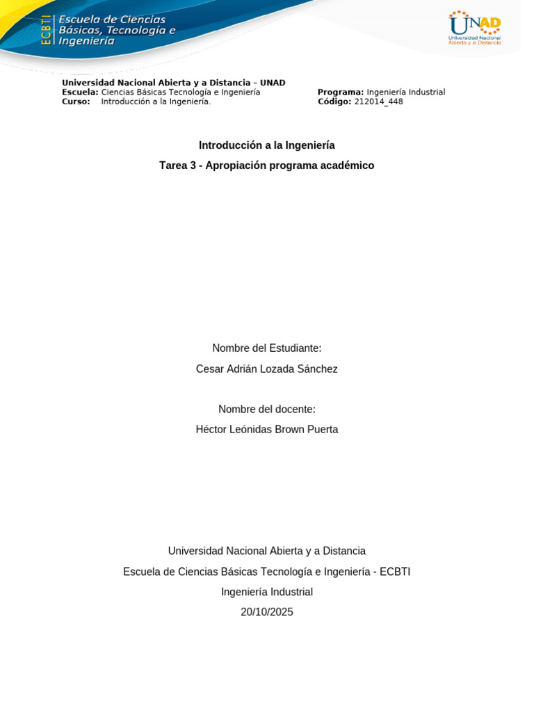 Tarea3 - Adrian Lozada - 212014 - 448 | PDF | Ingeniería | Ingeniería ...