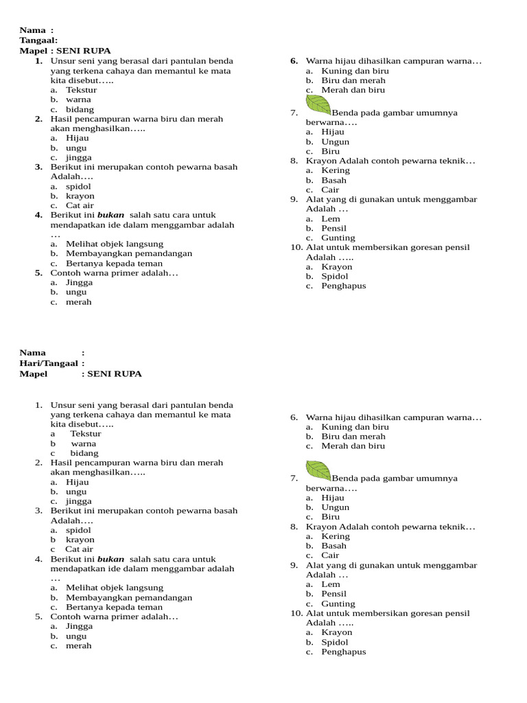 PTS 2025 B.I | PDF