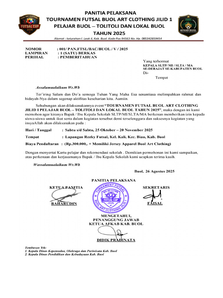 Formulir Tim Pelajar | PDF