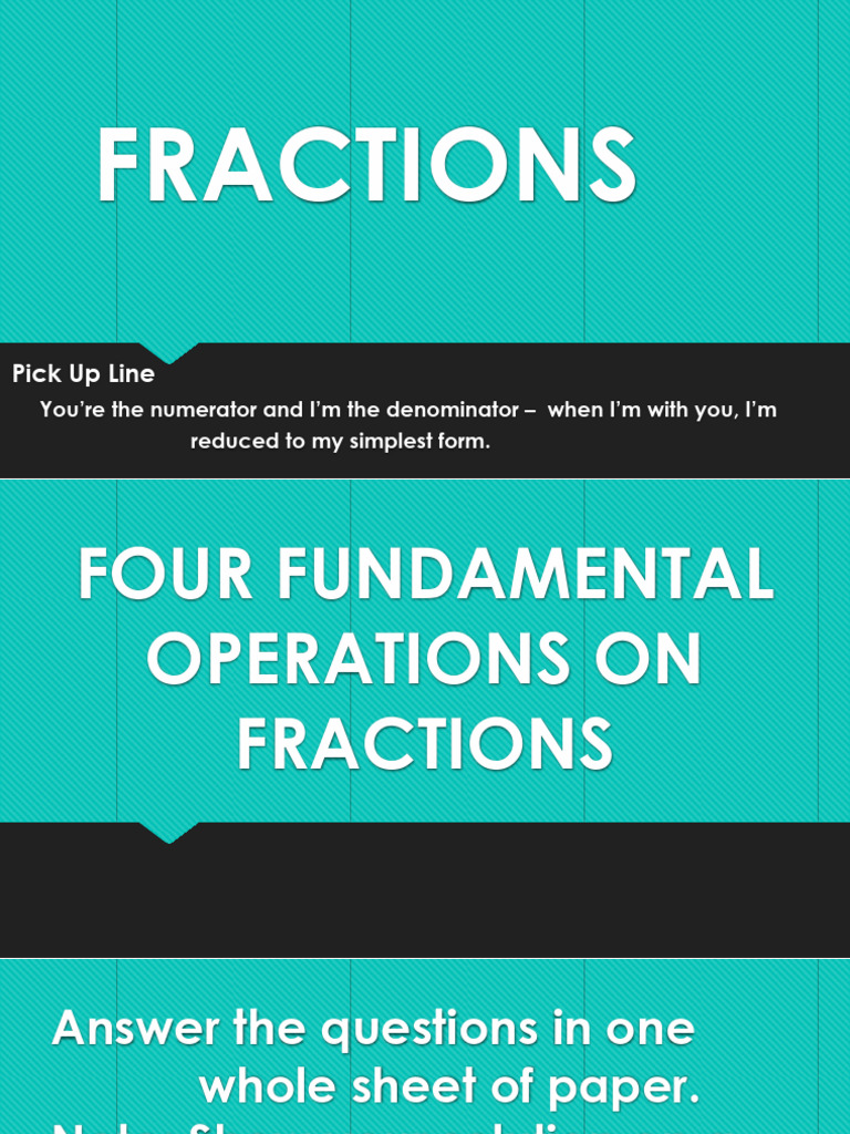 Explore The World of Fractions | PDF | Mathematical Concepts ...
