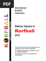 Touch Football Referee Signals Guide | PDF | Touchdown | Hand