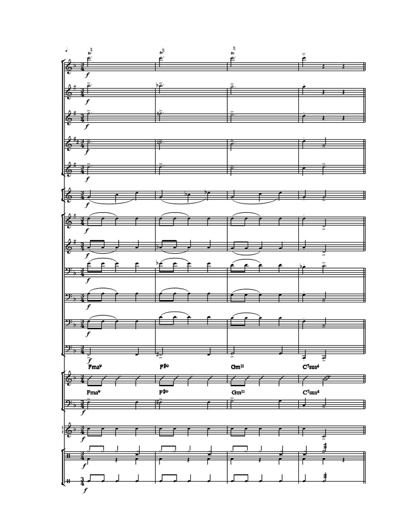 Waltz for Debbie Sheet Music | PDF | Trombone | Saxophone