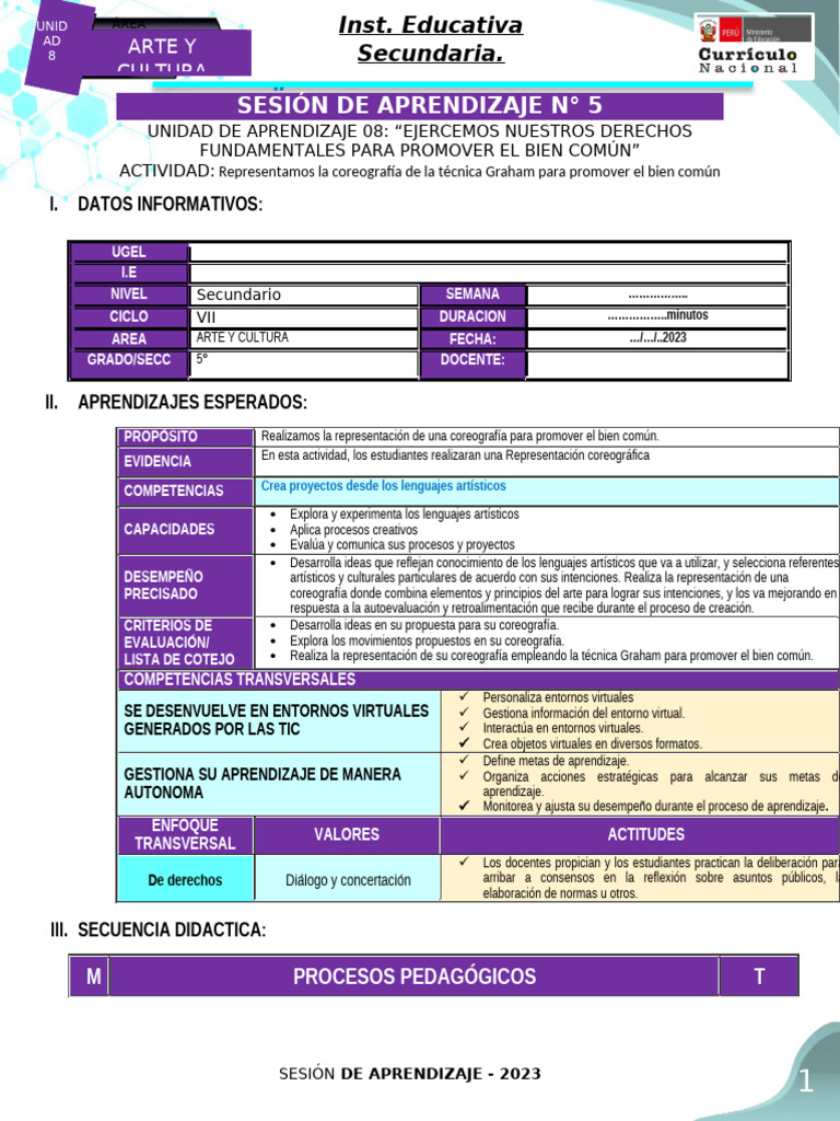 5° Ses Act 05-Ayc-U8 | PDF | Aprendizaje | Evaluación