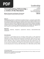 Understanding Followership Dynamics | PDF | Leadership | Personality Type