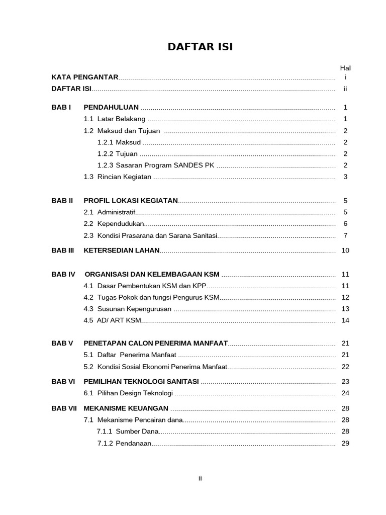 Rencana Program SANDES PK dan KSM | PDF