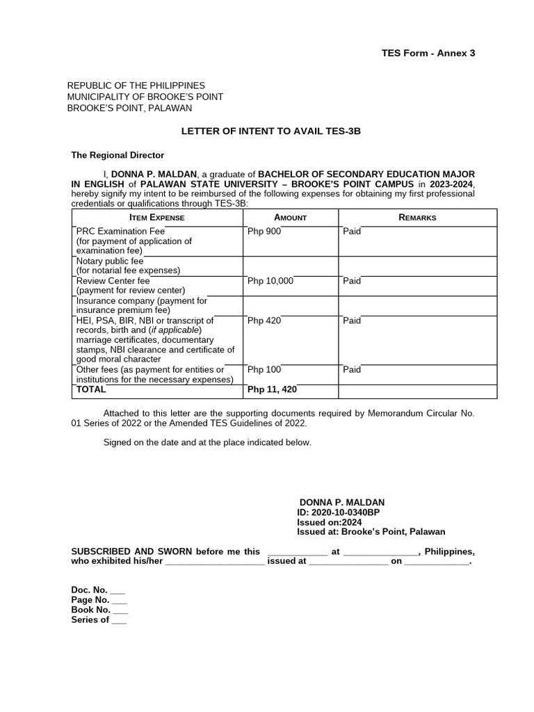 Tes Form Donna 11 | PDF