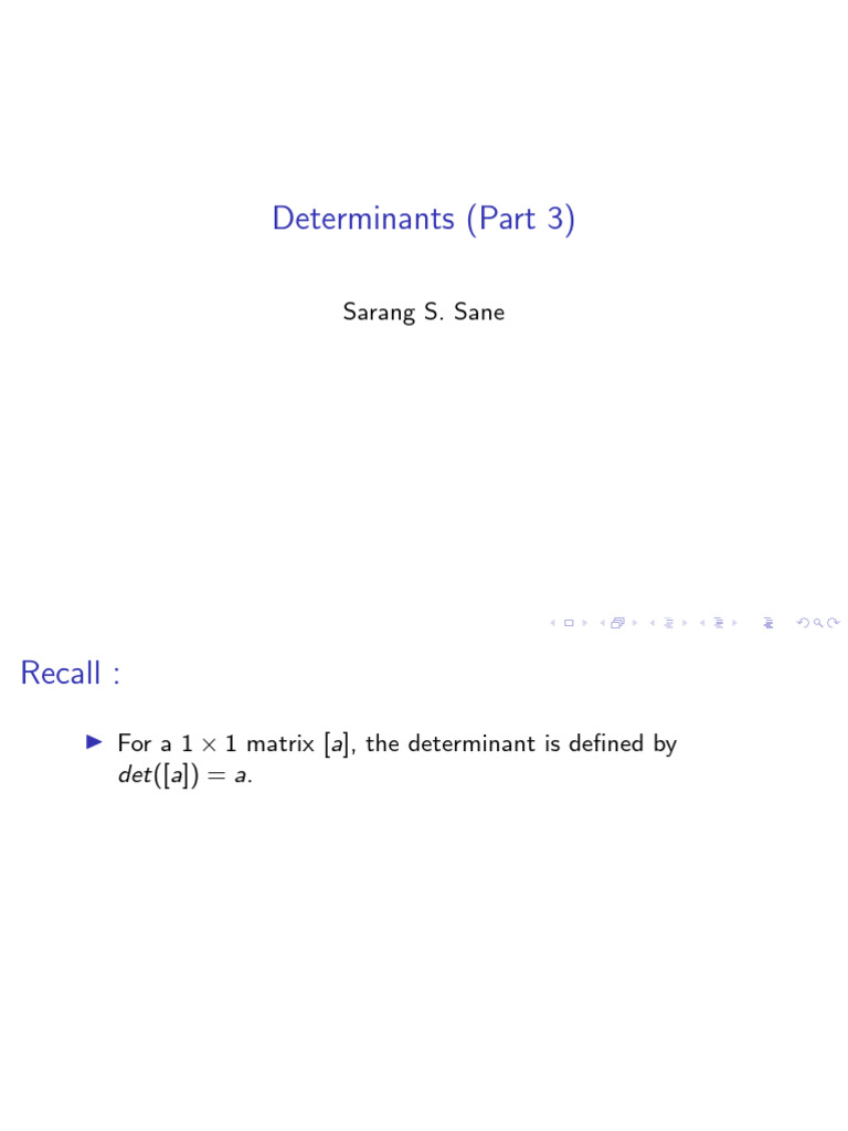 Determinants 3 | PDF | Determinant | Matrix (Mathematics)