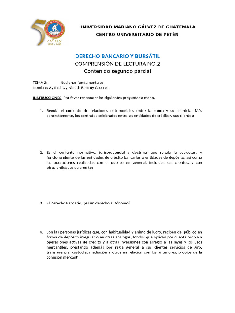 Comprensión Tema 2... | PDF