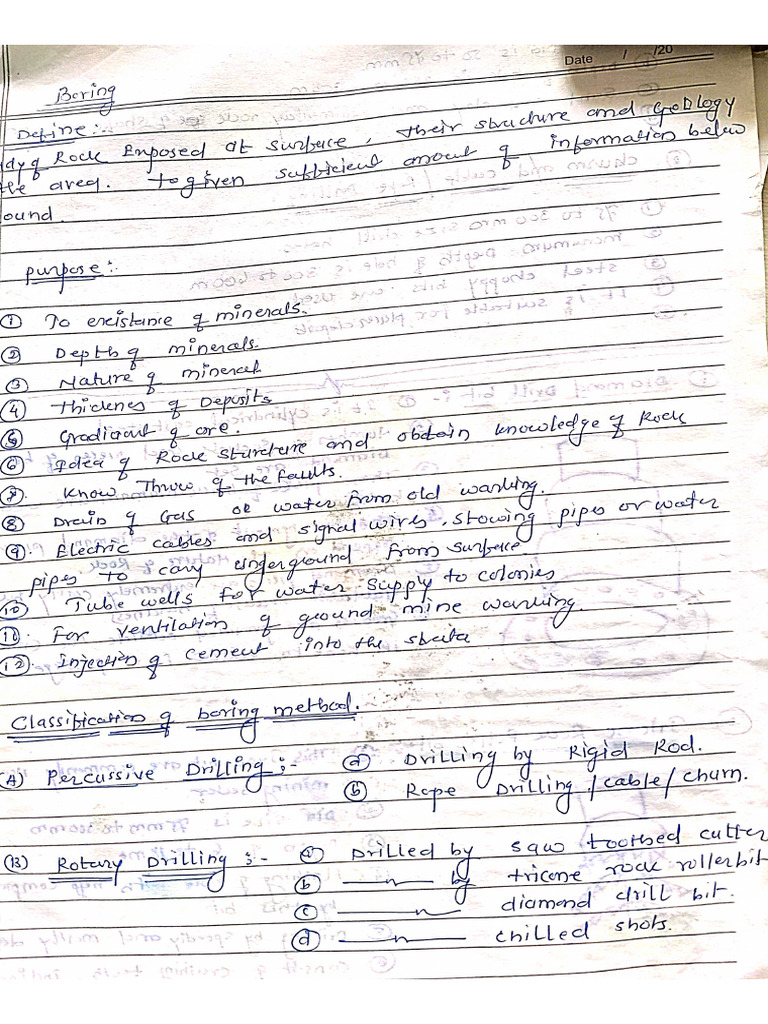 Classification of Boring | PDF