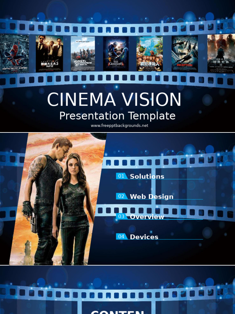 Cinema Vision Presentation Template | PDF | Computing | Communication