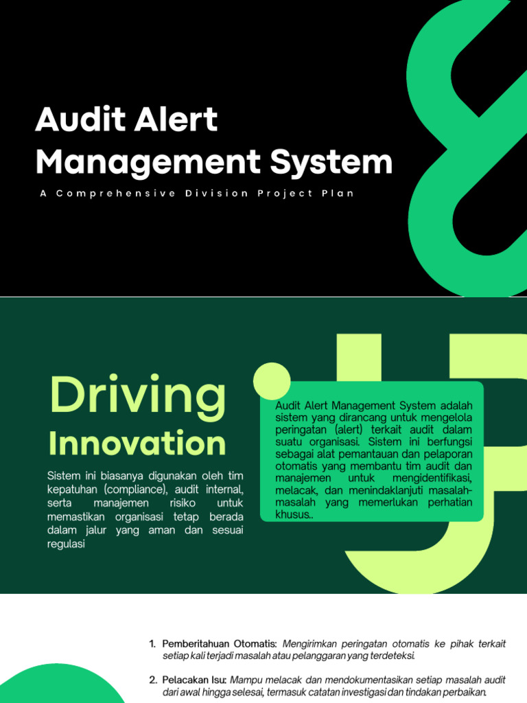 Project Audit Alert Management System (AAM) | PDF