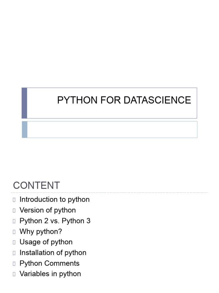 Pyton Unit 1 Basic Introduction | PDF | Python (Programming Language) | Variable (Computer Science)