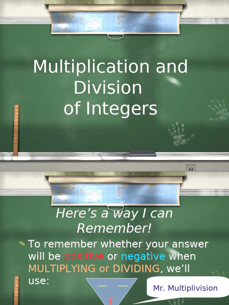 Multiplying & Dividing Negative Numbers | PDF