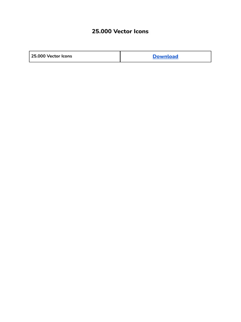 25.000 Vector Icons | PDF