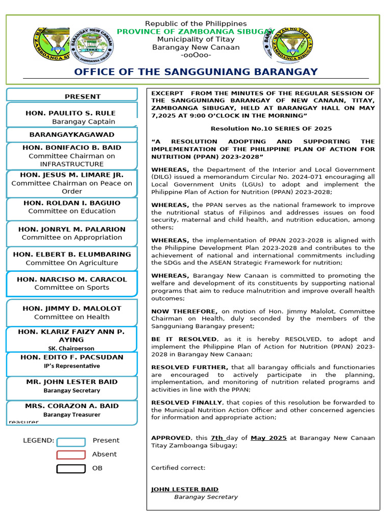Support for PPAN 2023-2028 Implementation | PDF