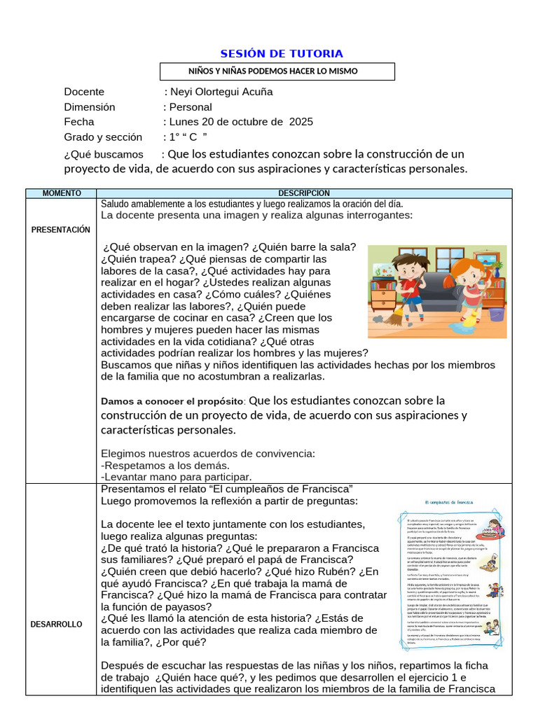 Ses - Tut.las Nñas y Niños Podemos Hacer Lo Mismo. | PDF
