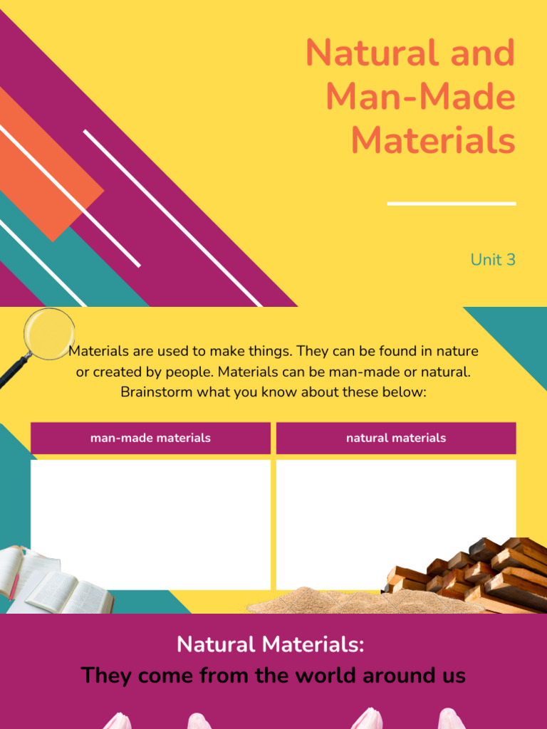 Natural vs. Man-Made Materials List | PDF