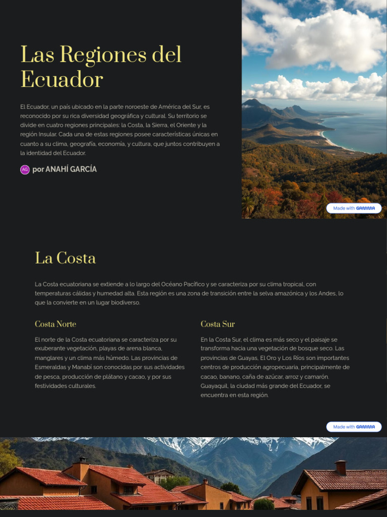 Regiones del Ecuador: Guía Completa | PDF