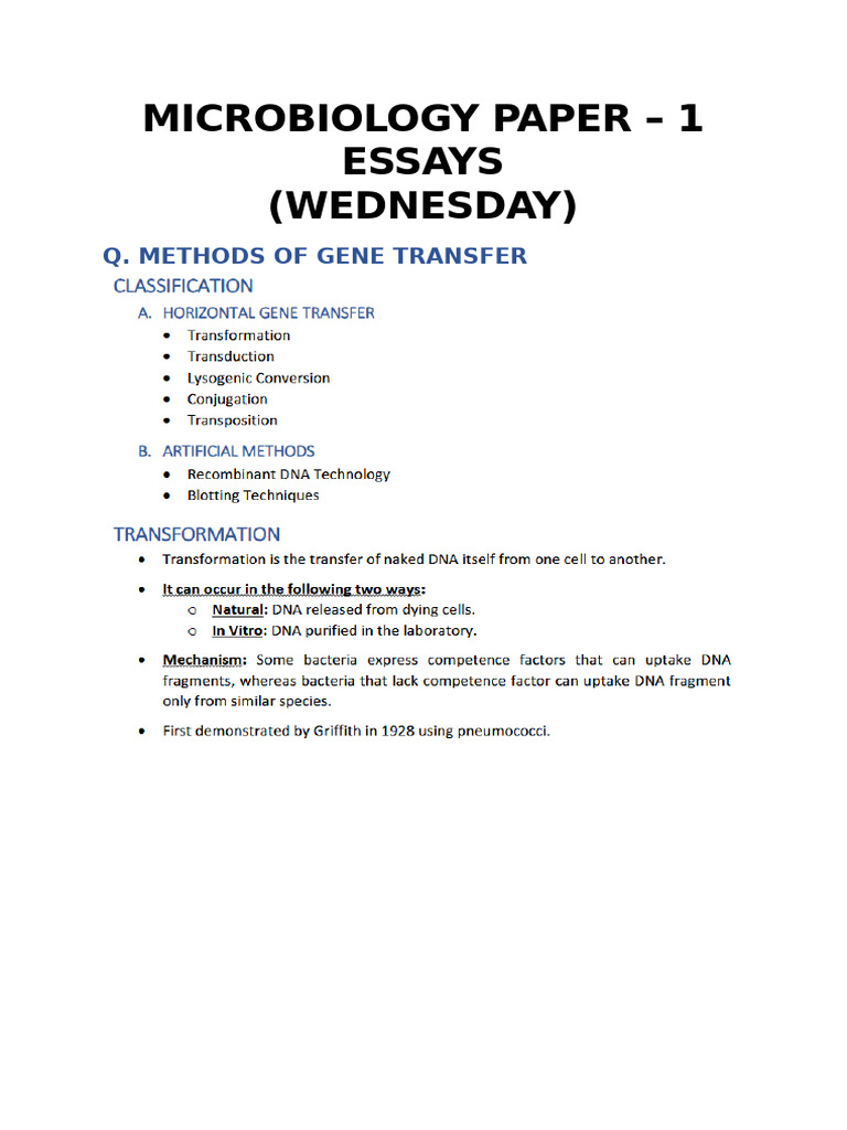 Microbiology Paper 1 Wednesday | PDF | Immune System | Sterilization ...