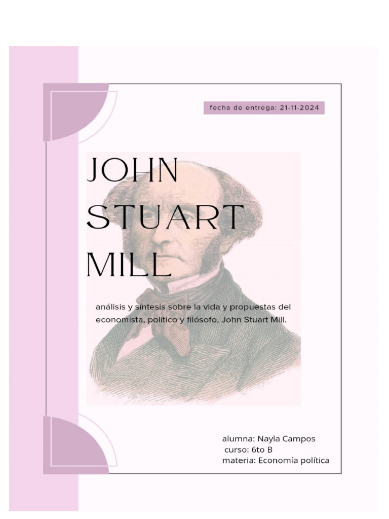 John Stuart Mill | PDF | John Stuart Mill | Ciencias Políticas