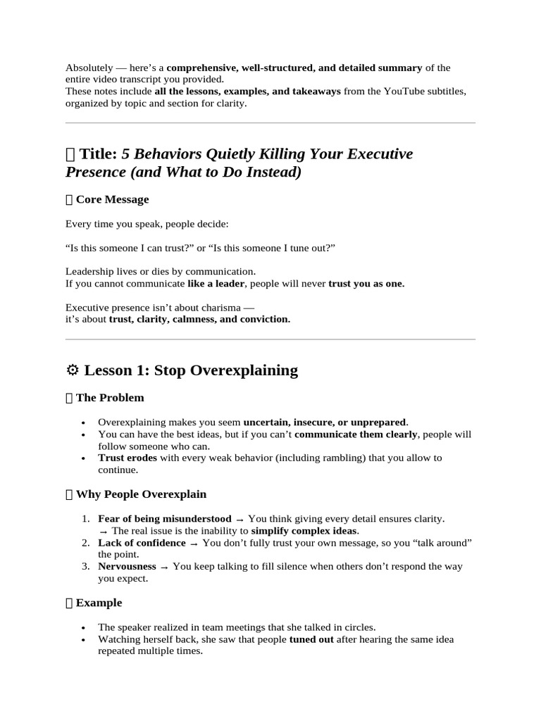 How To Articulate Your Thoughts | PDF | Body Language | Leadership