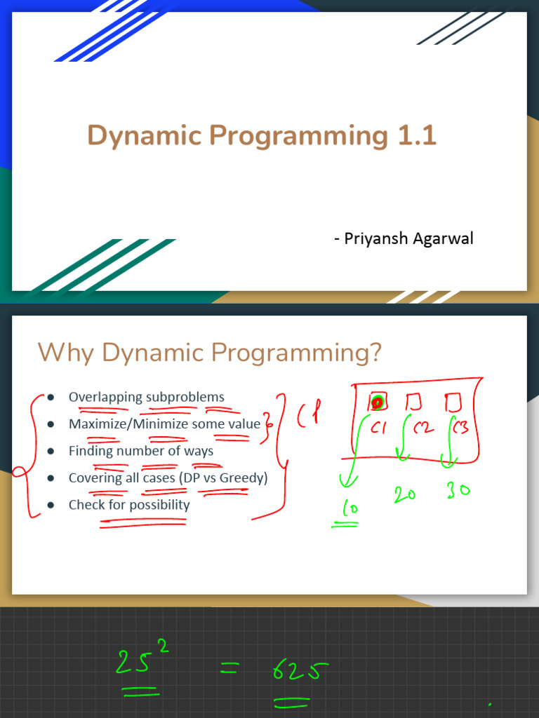Dynamic Programming 1 - TLE 4 | PDF | Dynamic Programming | Mathematics