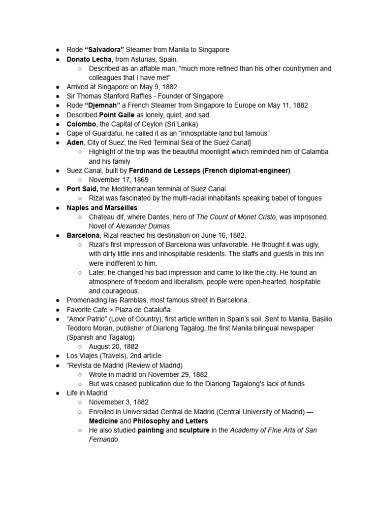 Rizal - Midterm - Reviewer | PDF | Freemasonry