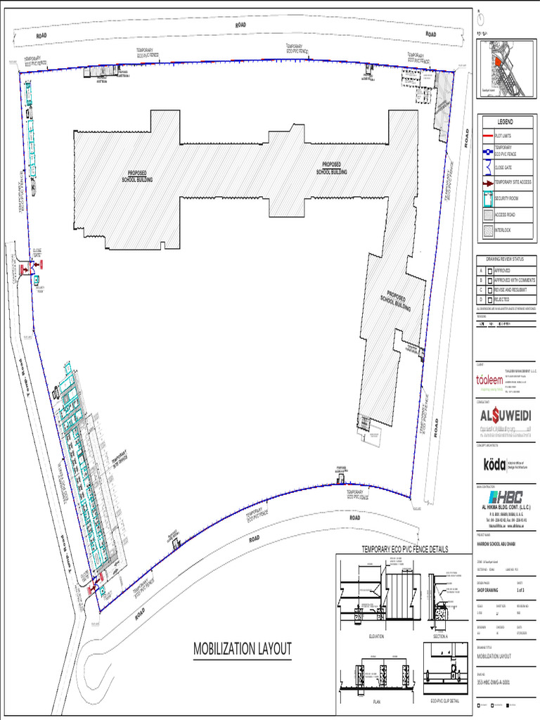 Harrow School Abu Dhabi Mobilization Layout | PDF