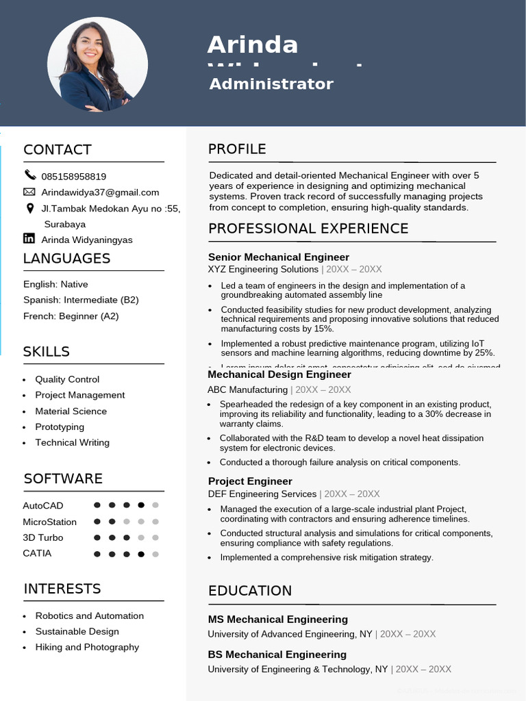 234 Engineer Resume Sample | PDF | Résumé | Reliability Engineering